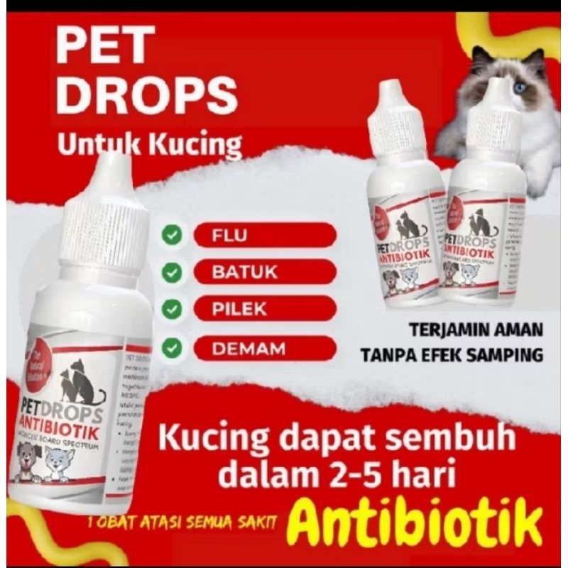 Jual Pet Drops Obat Antibiotik untuk Hewan | Shopee Indonesia