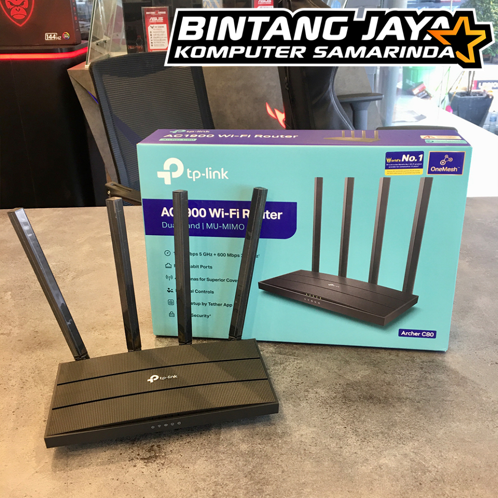 Jual TP-Link Archer C80 AC1900 Wireless Dual Band MU-MIMO Wi-Fi Router | Shopee Indonesia