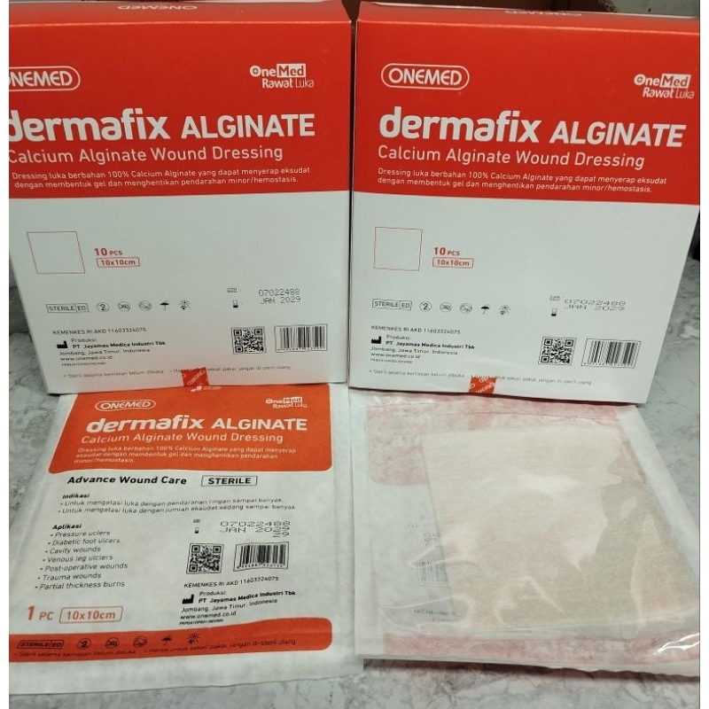 Jual Dermafix Alginate 10 cm x 10 cm / Wound Dressing - Onemed | Shopee ...