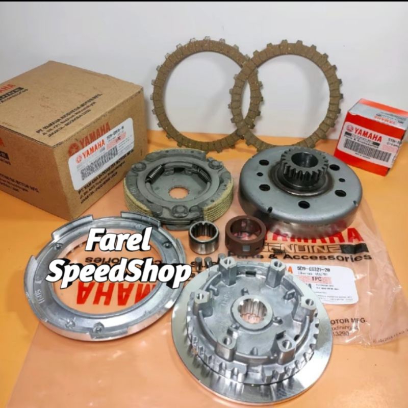 Jual Paket Mangkok Ganda Kopling 24T Yamaha Vega ZR Jupiter Z Robot 5D9 5 Aitem | Shopee Indonesia