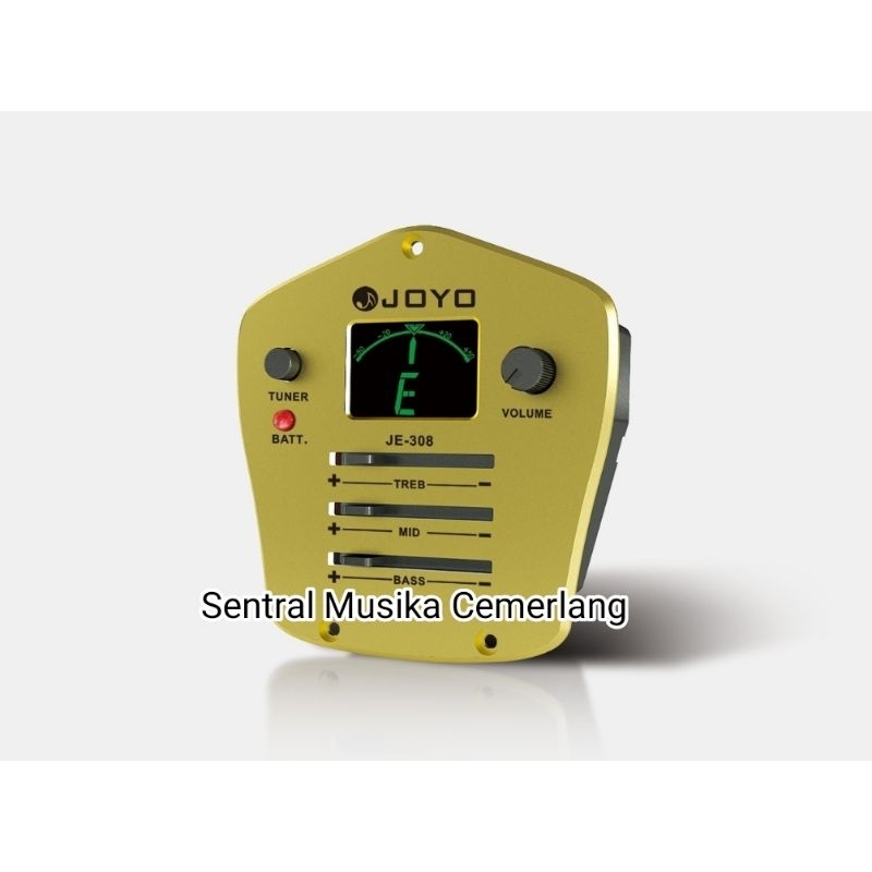 Jual Joyo JE-308 Preamp Equalizer Gitar Akustik 3-Band EQ Pickup Tuner ...