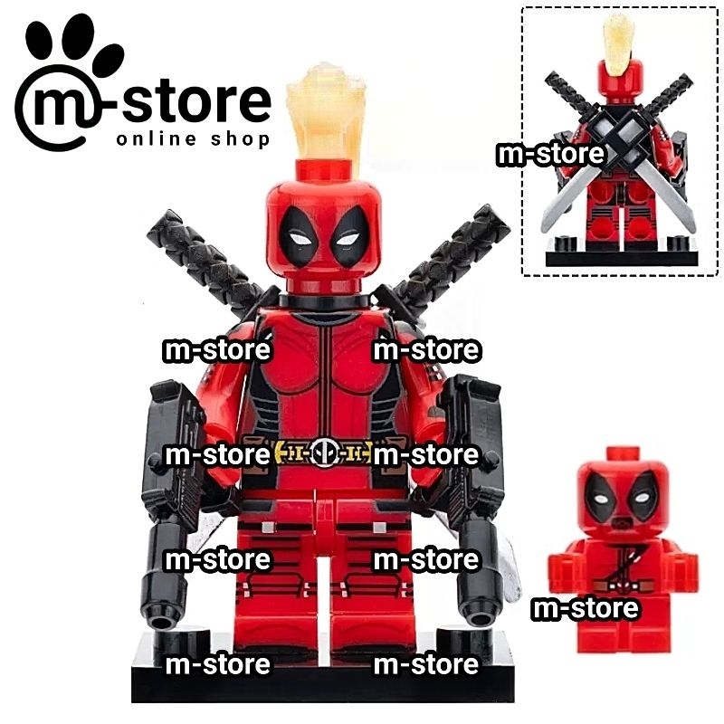 Jual brick deadpool wolverine lady deadpool mini toy figure | Shopee ...