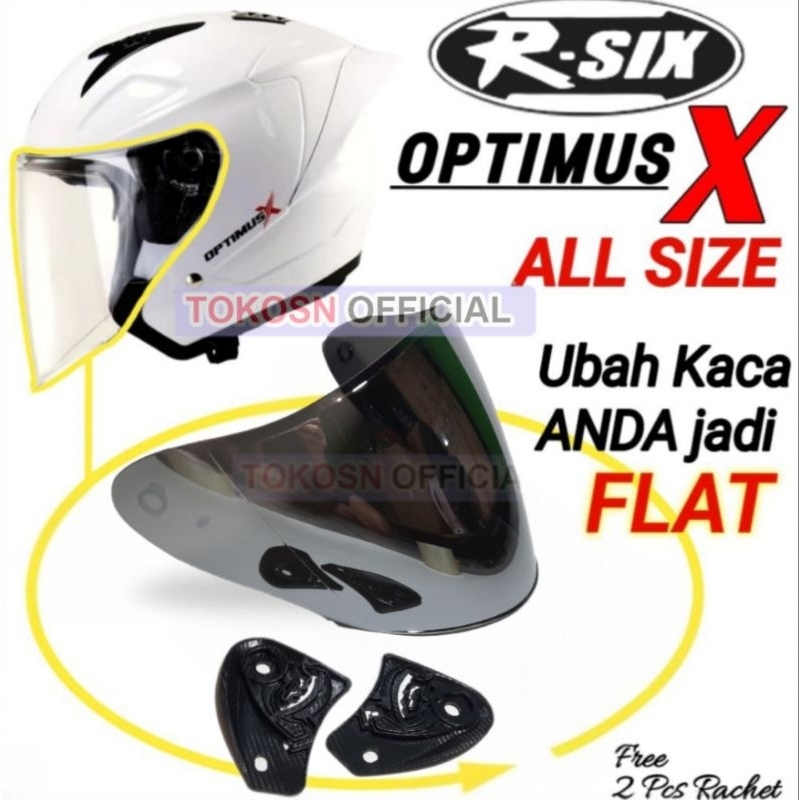 Jual Kaca helm R-SIX OPTIMUS X visor helmet rsix optimusX r six ...