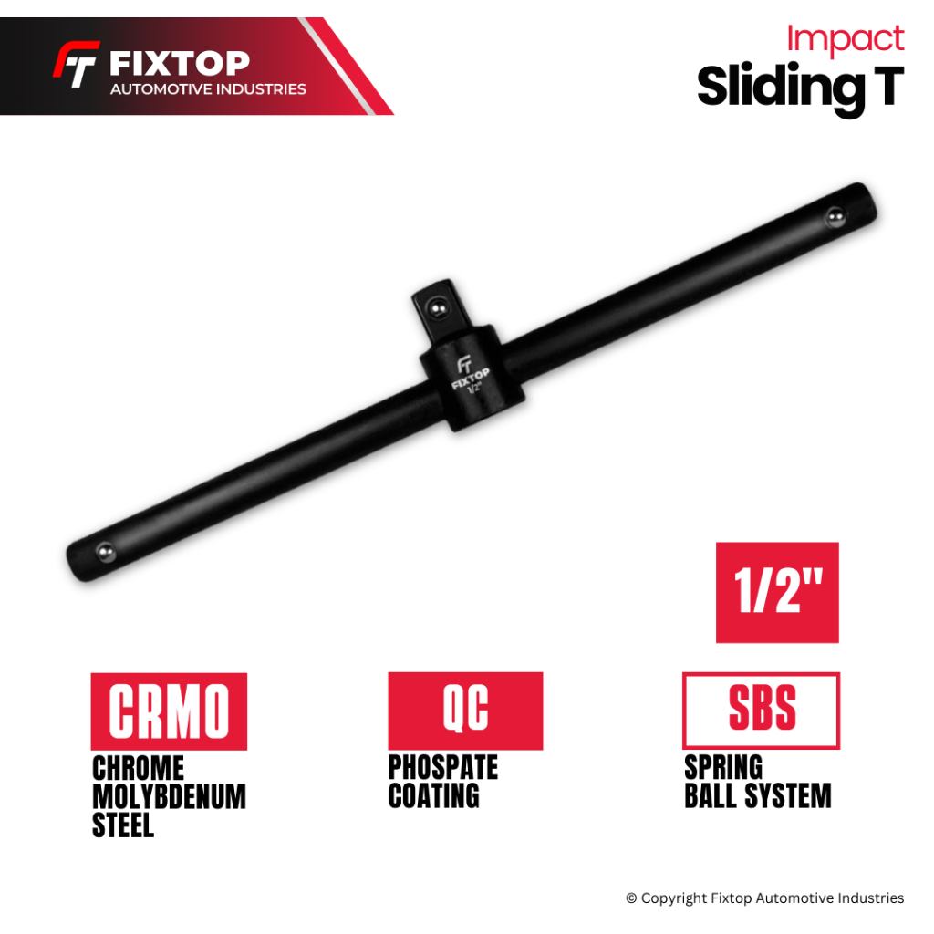 Jual FIXTOP Sliding T Bar 1/2 X 10" CR-MO Gagang Sock T Impact | Shopee ...