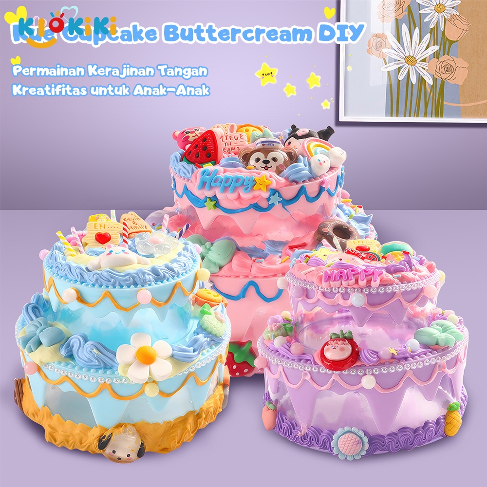 Jual KiKiTOY DIY Cake Deco Cream Set Kue Ulang Tahun DIY Birthday Cake ...
