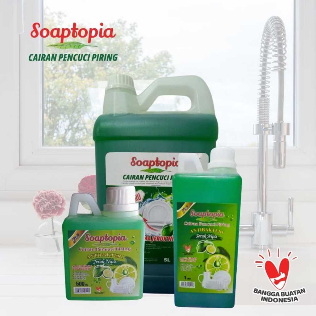 Jual NEW Soaptopia Sabun cuci piring dishwashing Kualitas Terjamin (5 ...