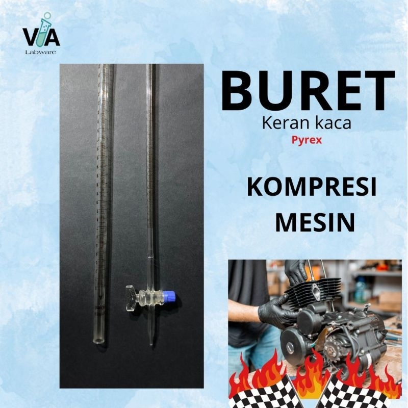 Jual Vialabware Buret kompresi motor 25ml 50ml | boreup motor | Tune up ...