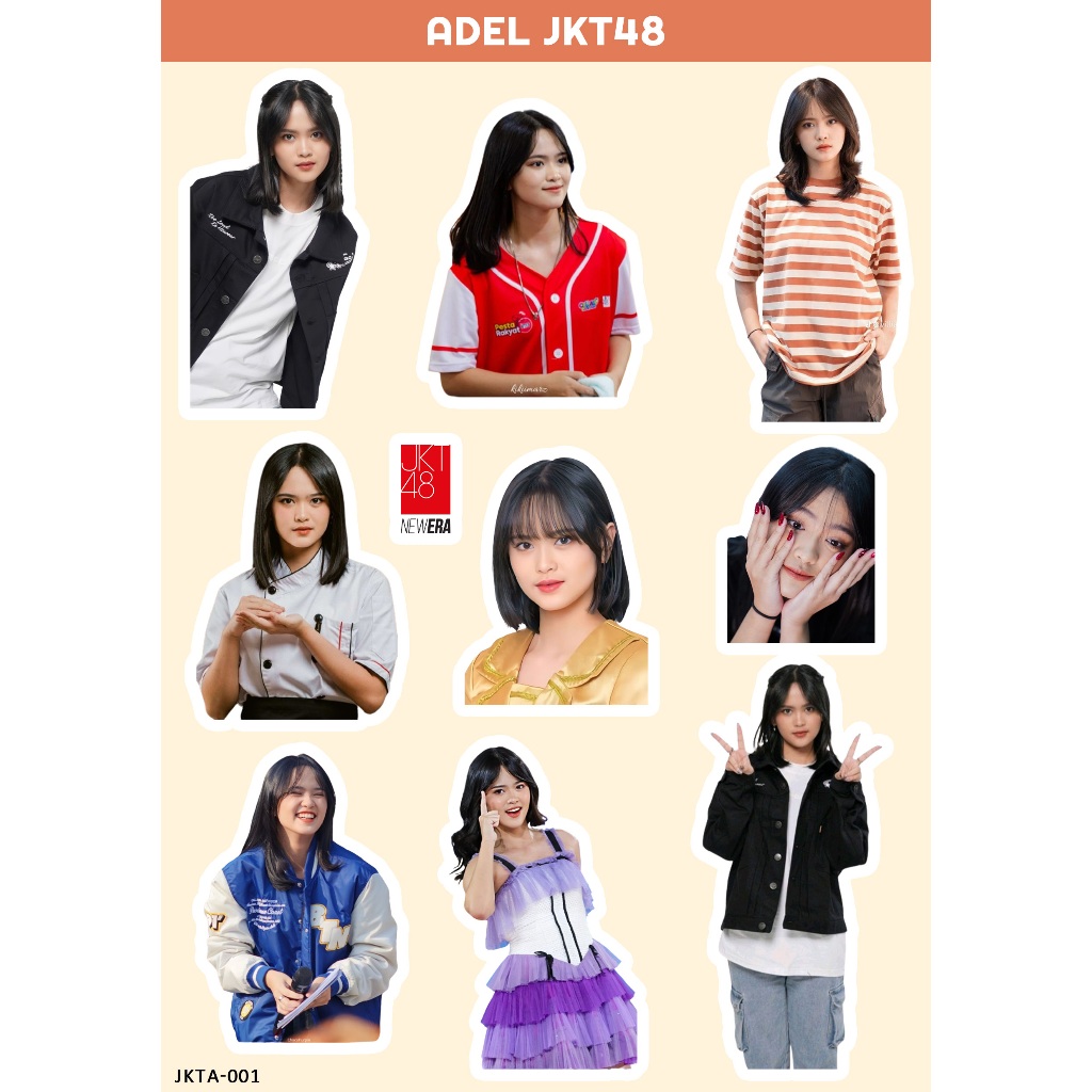 Jual ADEL STIKER JKT 48 I STIKER JKT 48 I JKT 48 NEW ERA I STIKER ADEL ...