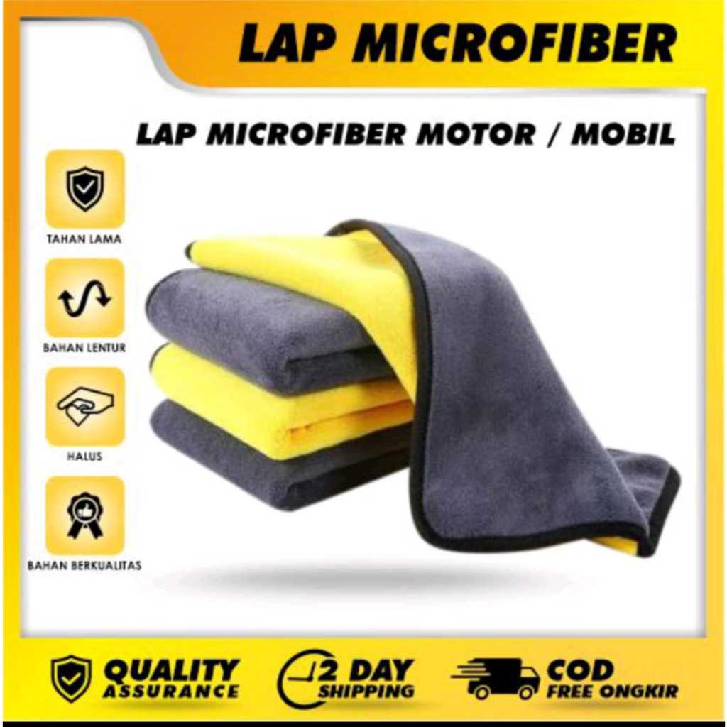 Jual KAIN LAP MICROFIBER MOTOR DAN MOBIL SERBAGUNA PREMIUM QUALITY ...