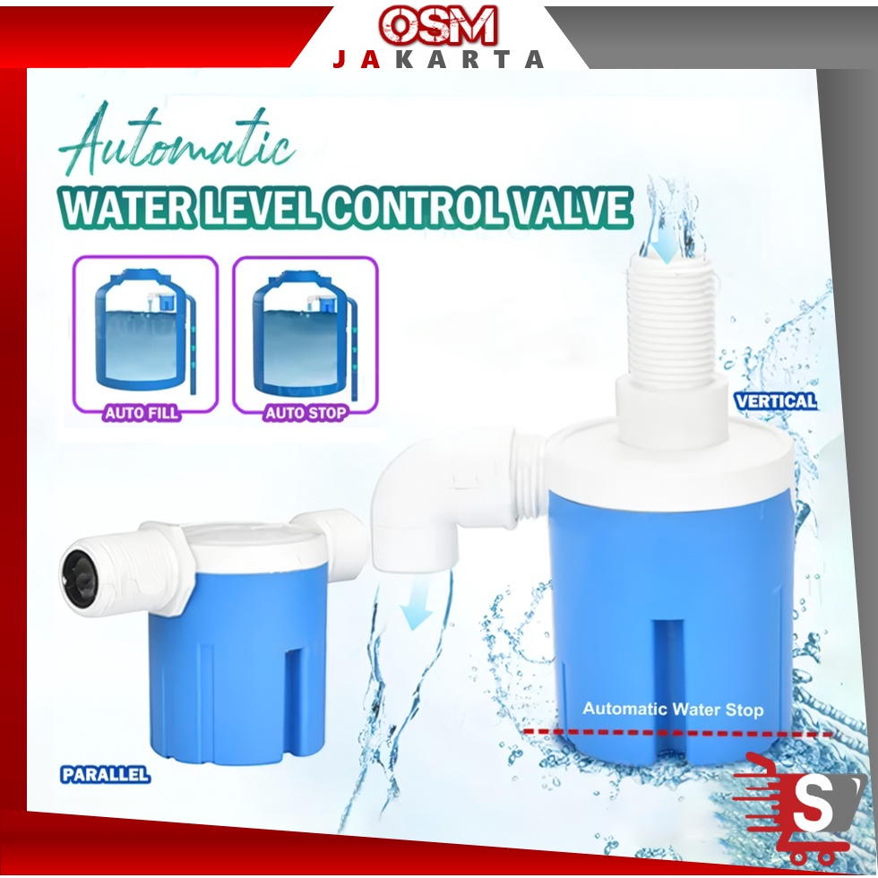 Jual OSM JKT H6127 Keran Air Otomatis Pelampung Toren Otomatis Keran ...