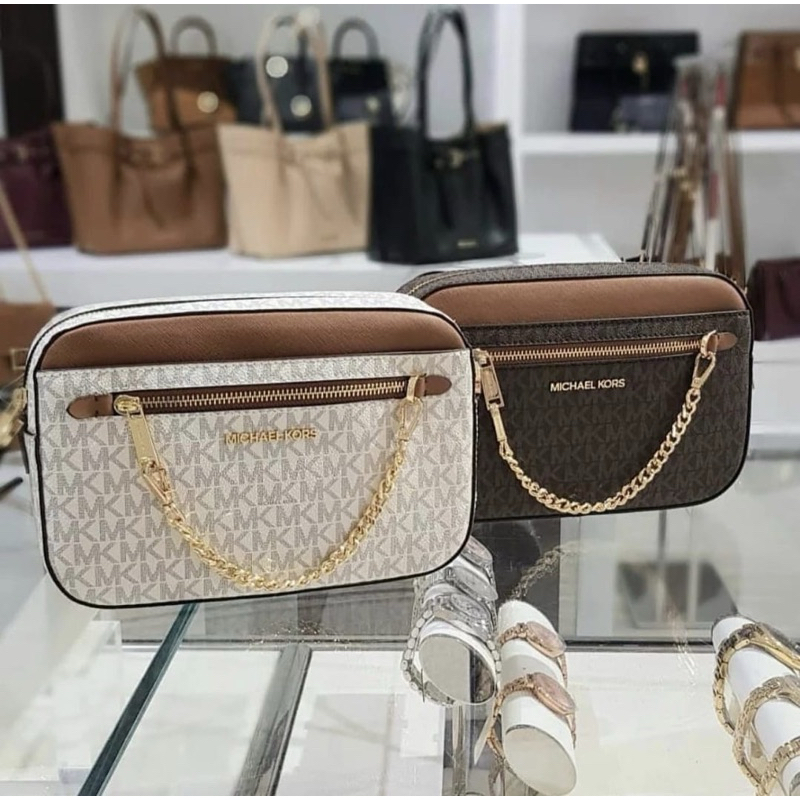 Jual Tas cantik wanita branded jet set chain vanilla , brown new ...