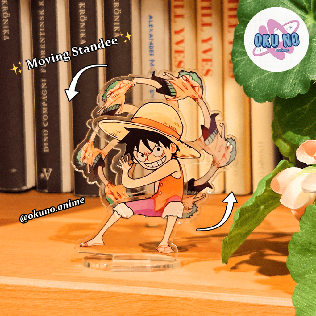 Jual One Piece Luffy Zoro Moving Standee Anime Akrilik / Action Figure ...