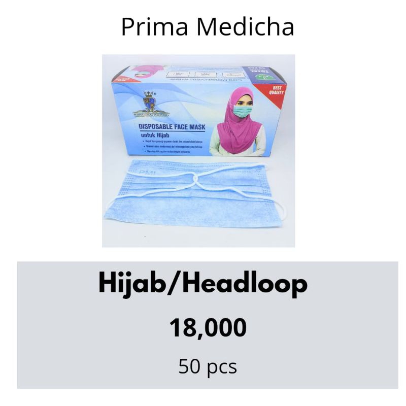 Jual Masker Hijab Disposable 3 ply | Shopee Indonesia