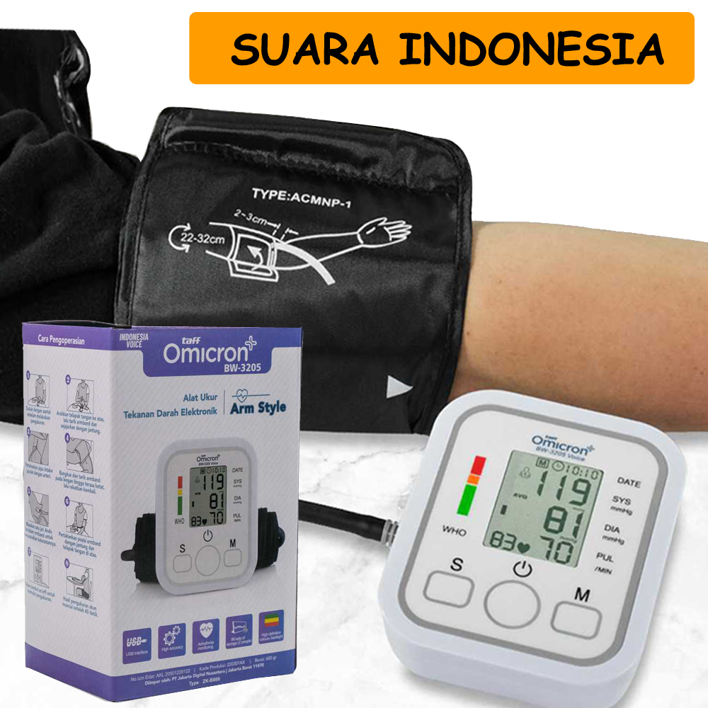 Jual Alat pengukur tekanan darah dan jantung Tensi Digital Tensimeter ...