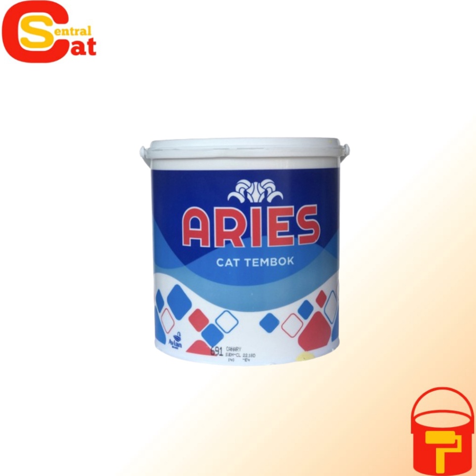 Jual Seller Resmi ARIES Cat Tembok Plafon Warna Kaleng Galon 5Kg 5 Kg ...
