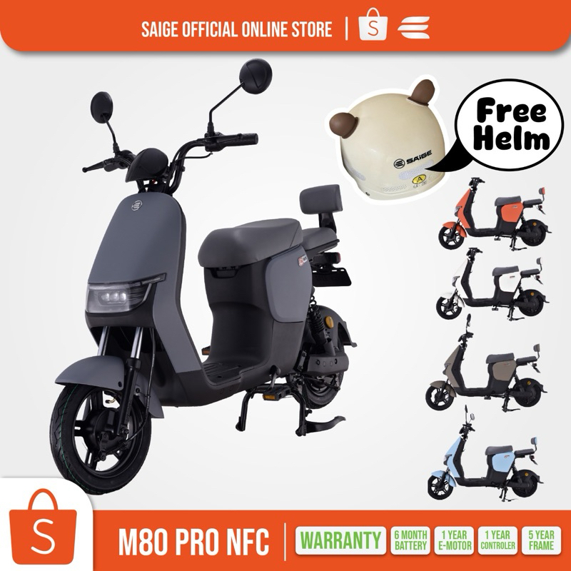 Jual SEPEDA LISTRIK RODA 2 | SAIGE M80 PRO | Shopee Indonesia