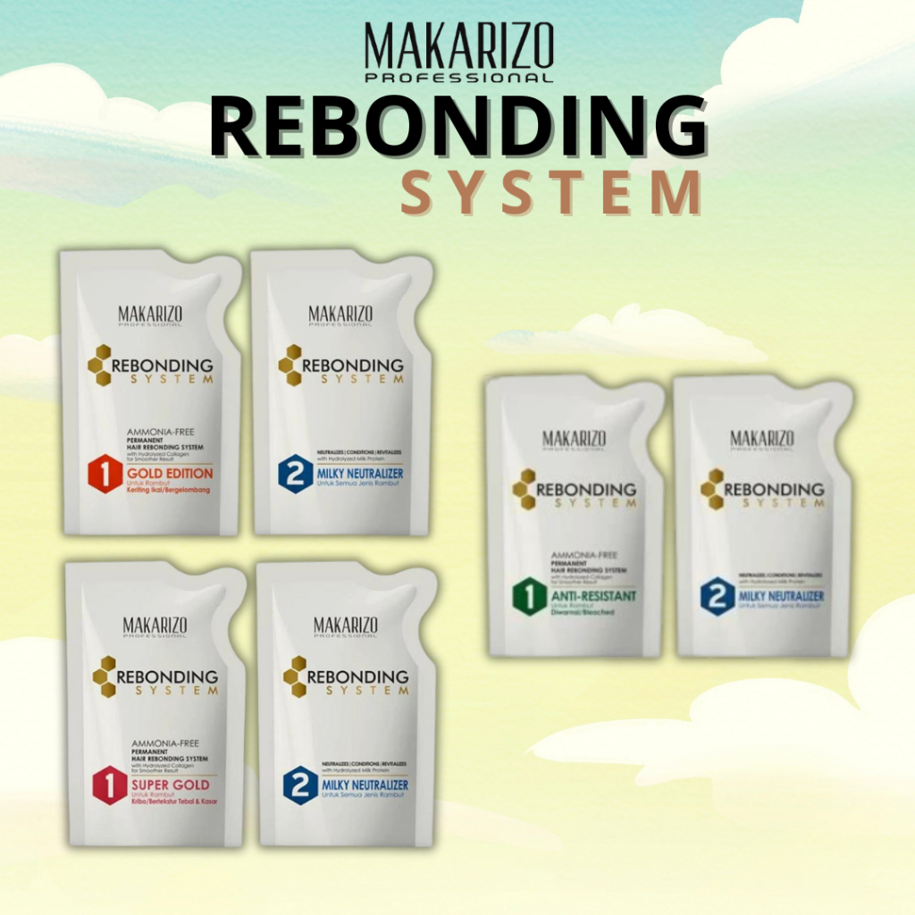 Jual QEILA - Makarizo Professional Rebonding System KIT Series | 120 ml ...