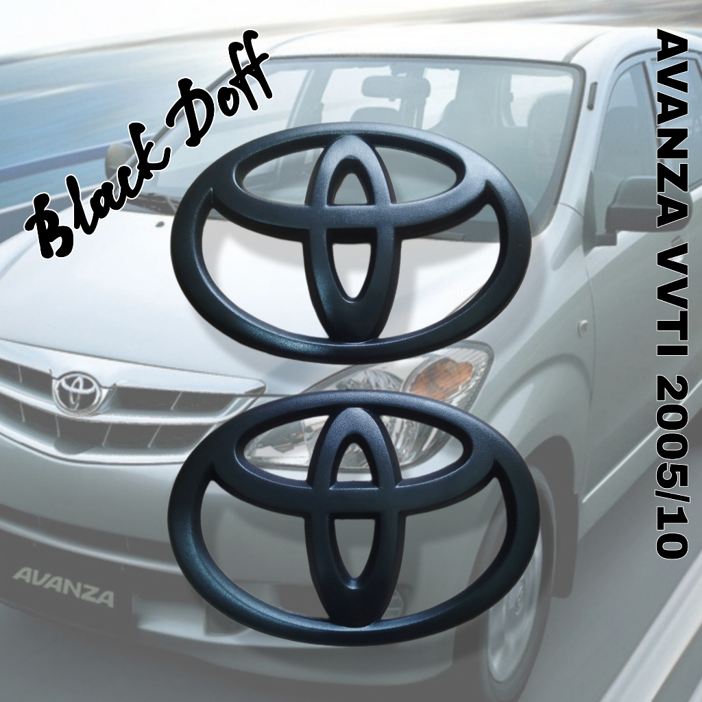Jual Logo Emblem AVANZA VVTI Hitam/ Toyota Avanza 2005-2011/ Logo ...