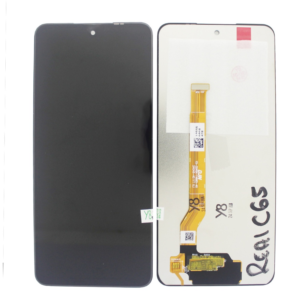 Jual LCD LAYAR GAMBAR REAL C65 4G KS + TS_ HITAM IN5 RMX3910 C63 5G C65 ...