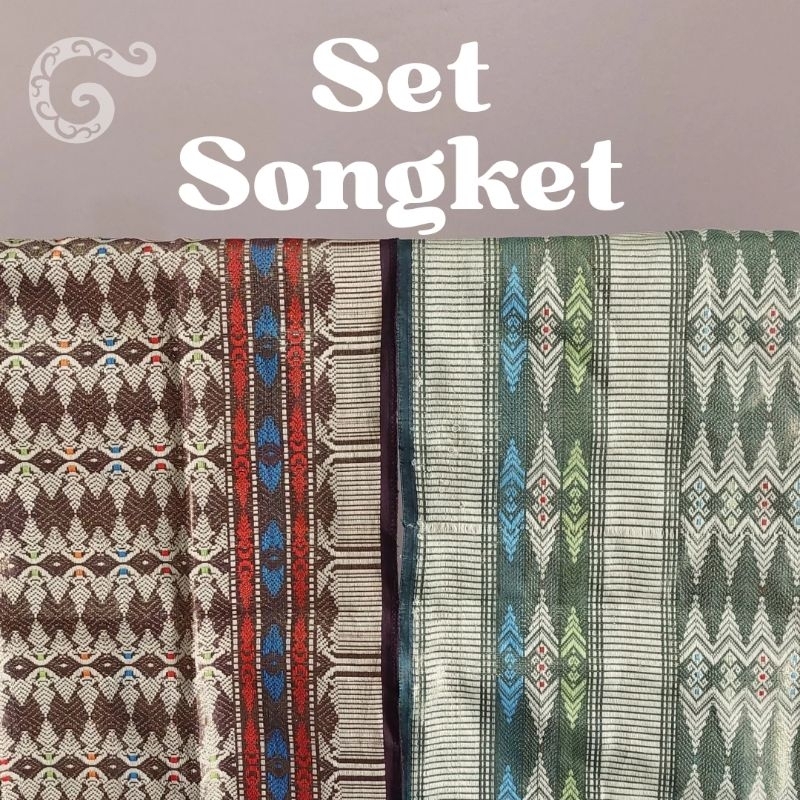 Jual Songket Thailand Set Kain dan Selendang | Shopee Indonesia
