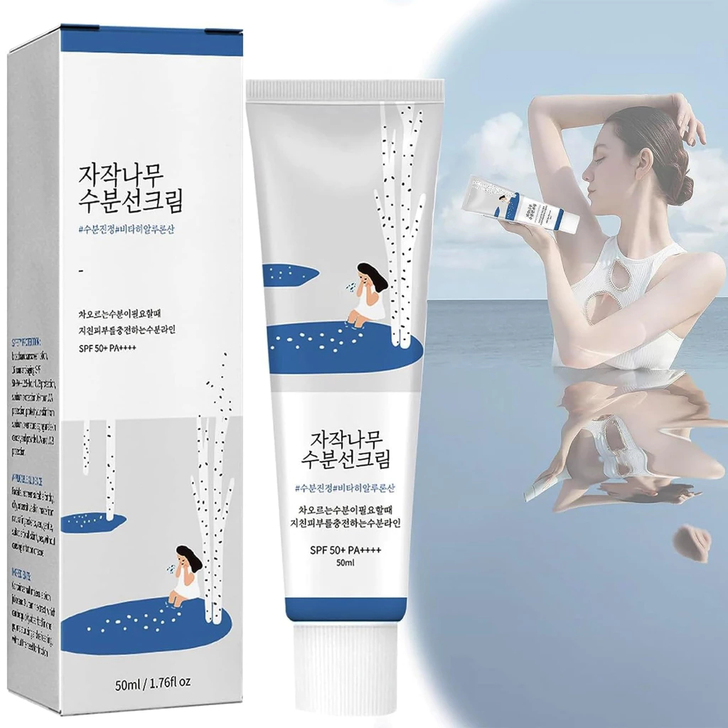 Jual Round Lab Sunscreen 50ml /Round Lab Birch Juice Moisturizing Sun ...