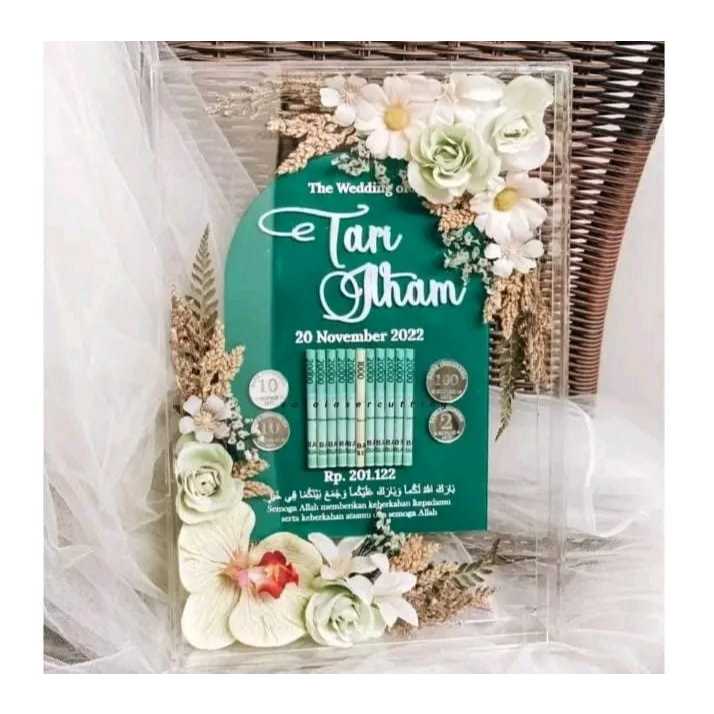 Jual (HARGA PER CM) Bingkai Mahar Transparan / Frame Mahar Double ...