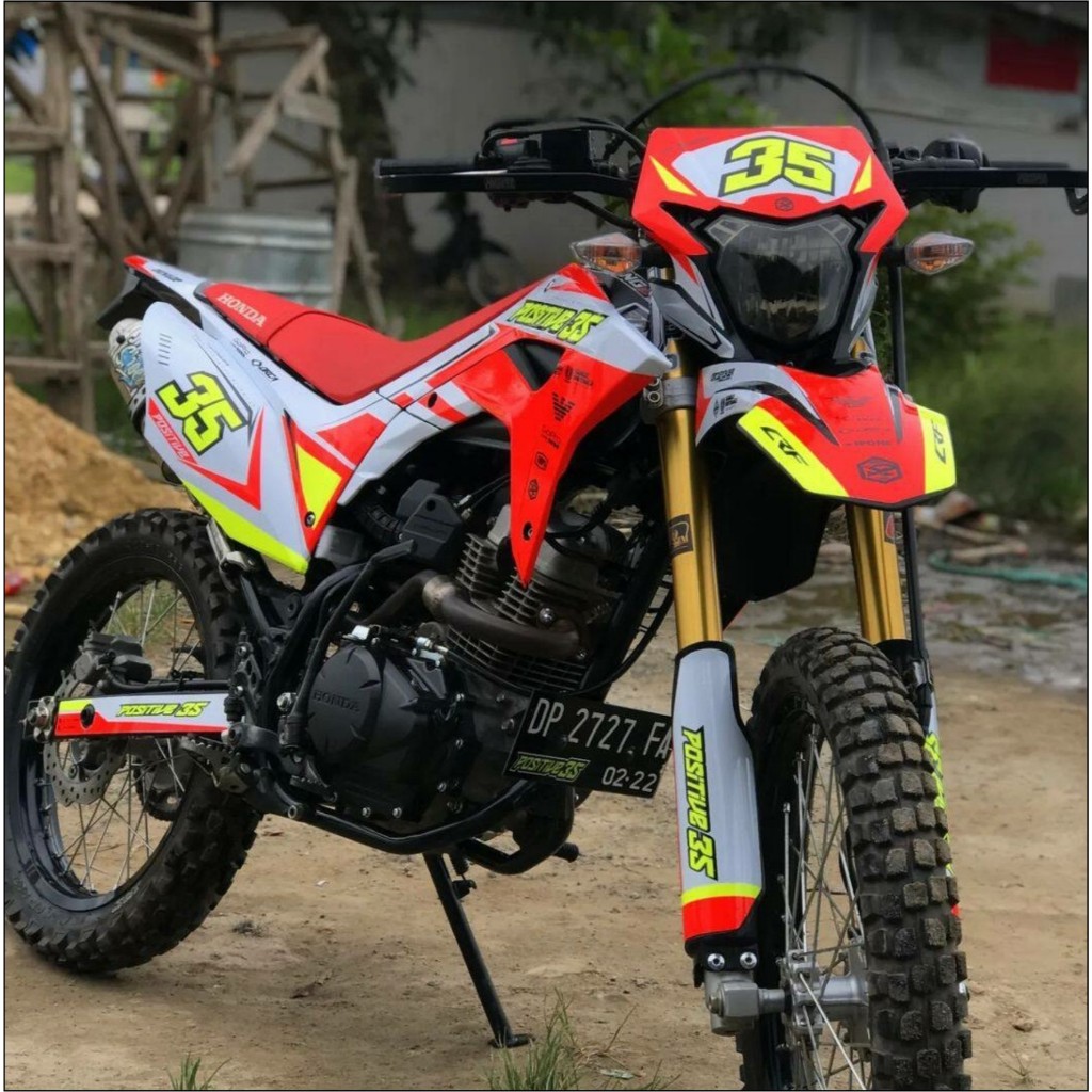 Jual 052 DECAL STIKER CRF 150L / CRF 450 / KLX GORDONS FULL BODY FREE CUSTOM NAMA DAN NOMER ...