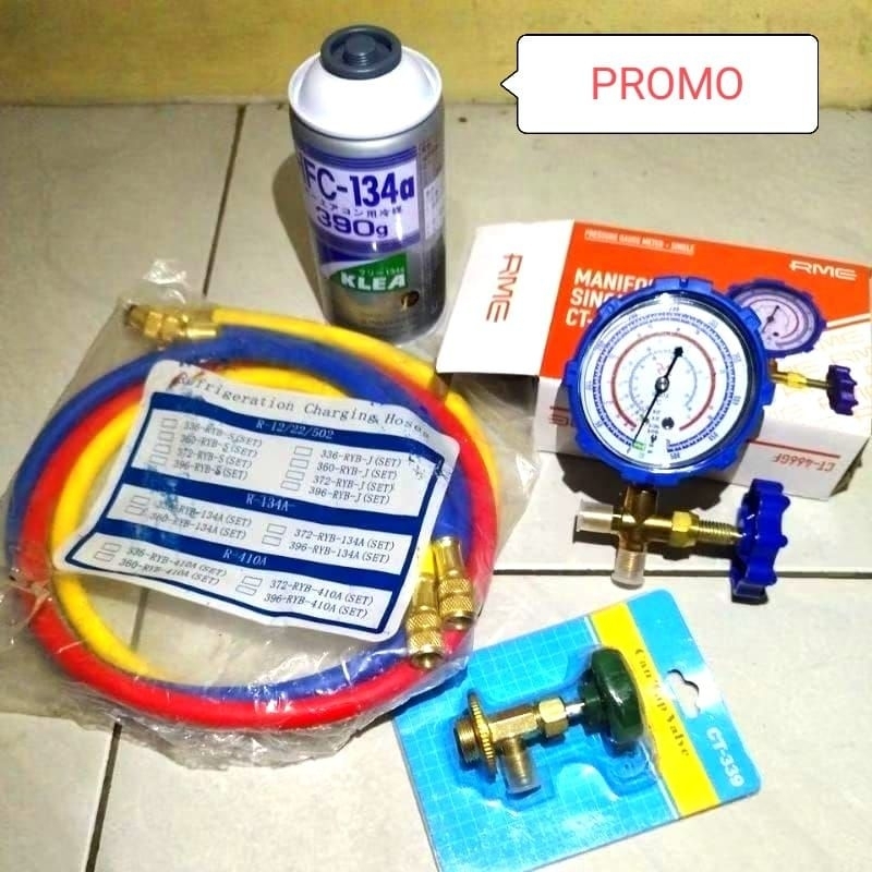Jual PAKET HEMAT ISI / TAMBAH FREON R134 KLEA KULKAS DAN AC MOBIL ...