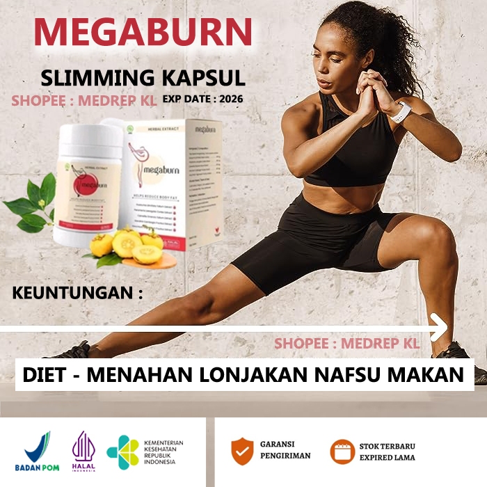 Jual MEGABURN SLIMMING PRO OBAT DIET PELANGSING CAPSULE ORIGINAL ...