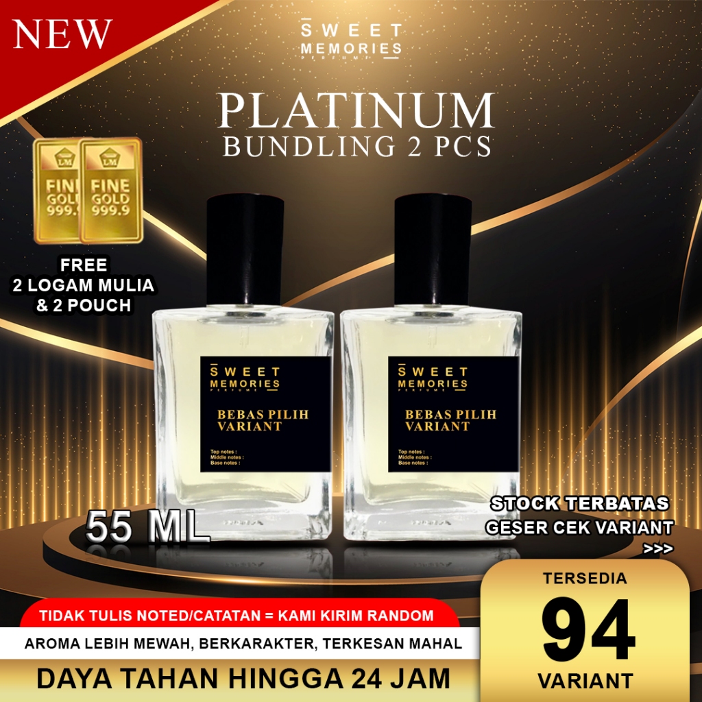 Jual SWEET MEMORIES - BUNDLING 2 (PLATINUM SERIES) Parfum Pria & Wanita ...