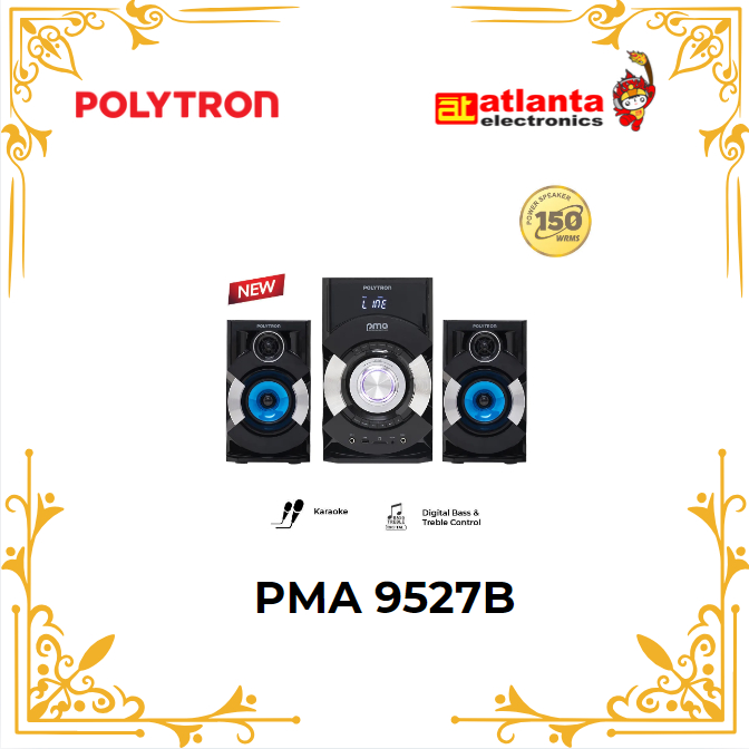 Jual POLYTRON Bluetooth Speaker Multimedia PMA 9527/B | Shopee Indonesia