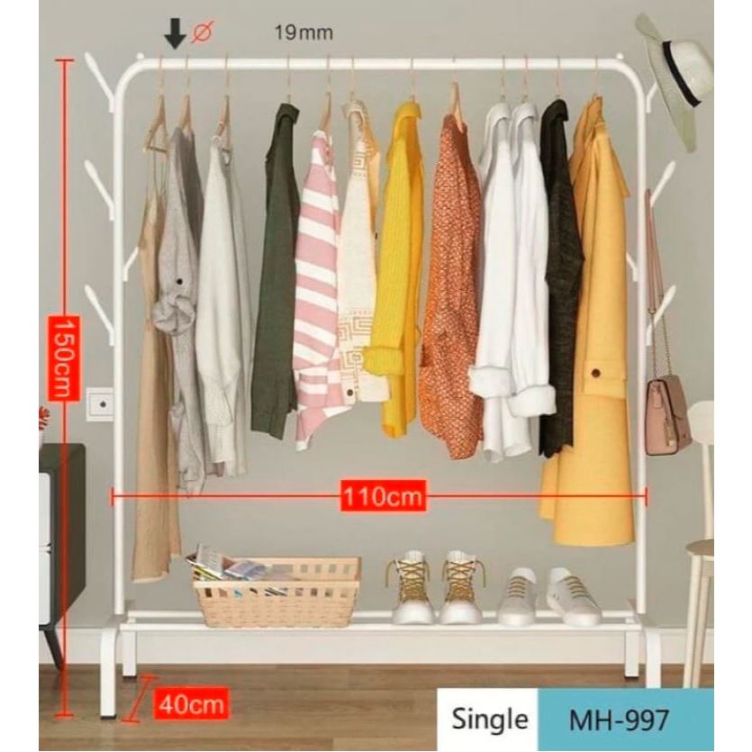 Jual RAK BIG DOUBLE STAND HANGER, Rak Gantungan Baju, JEMURAN SERBAGUNA ...