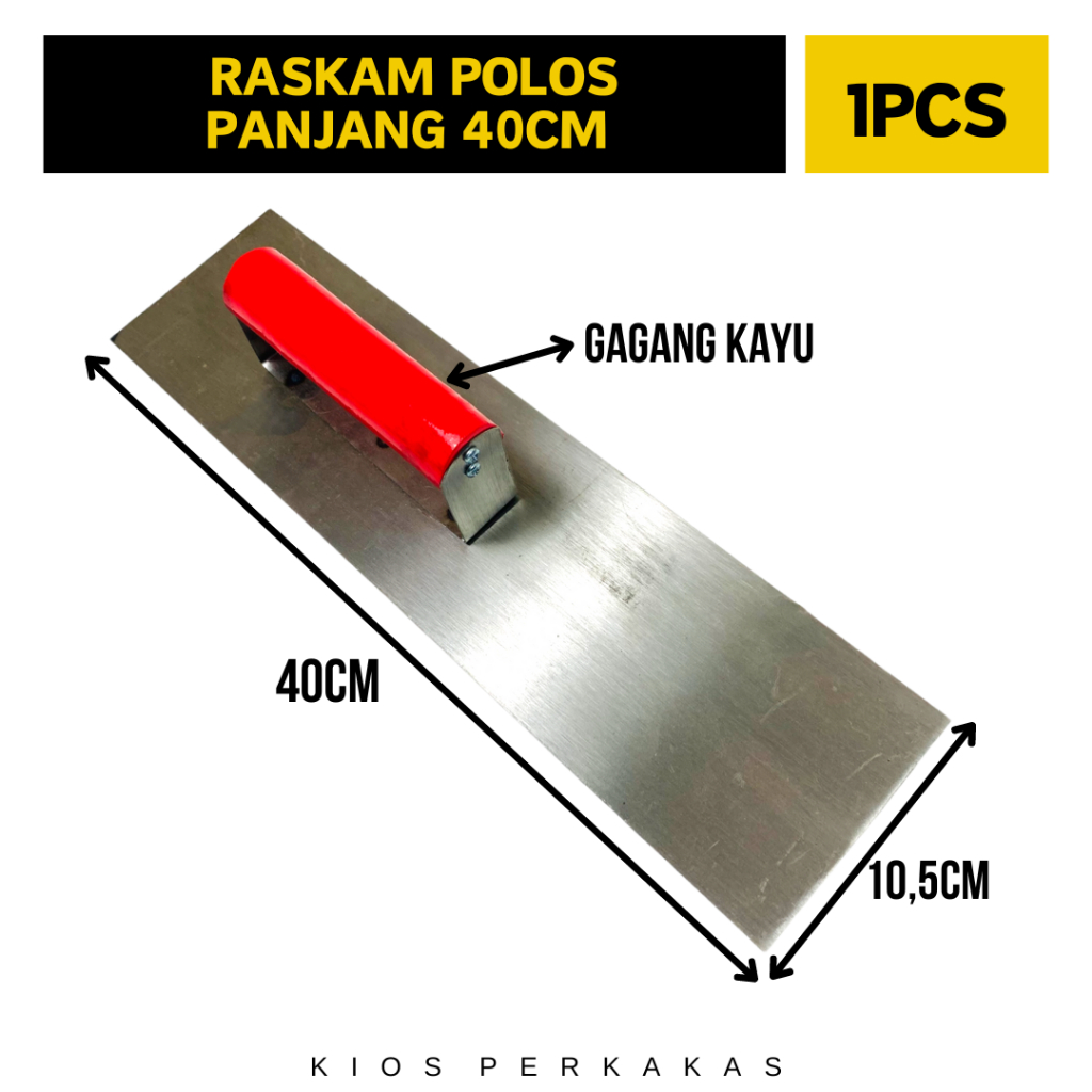 Jual Raskam Baja 40cm/Roskam Acian/Trowel Plester Plaster Alat Acian ...