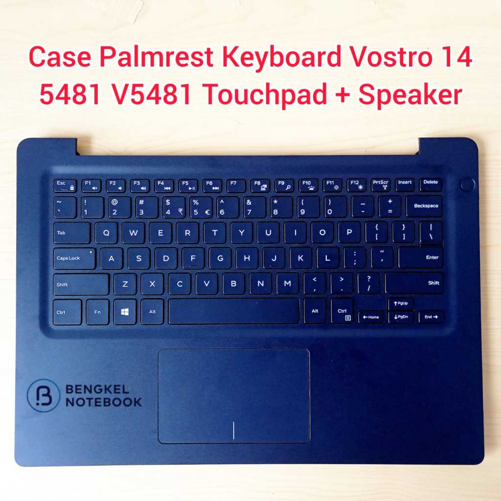 Jual Case Casing Cover Palmrest Keyboard Vostro 14 5481 V5481 0H52M6 With Touchpad Black Include ...