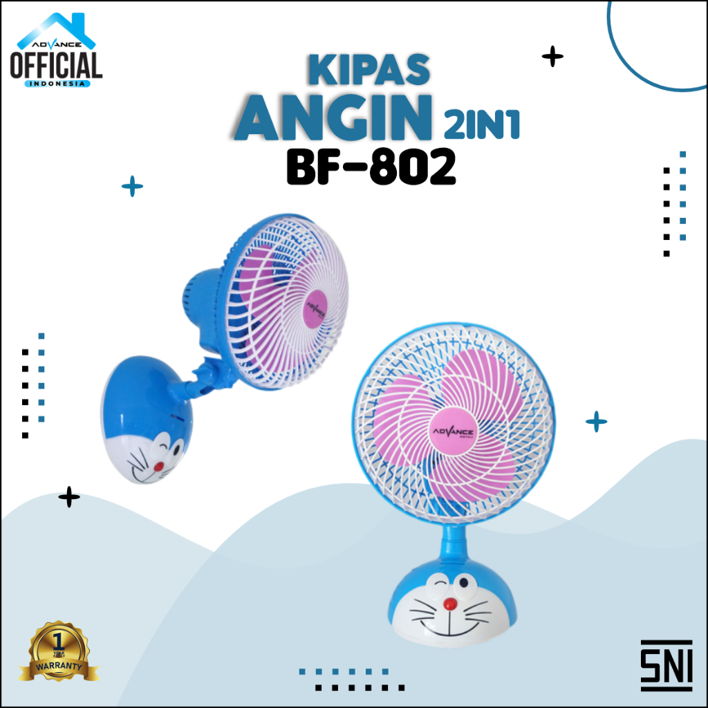 Jual READYYY! ADVANCE KIPAS ANGIN MEJA & DINDING KARAKTER LUCU DORAEMON ...