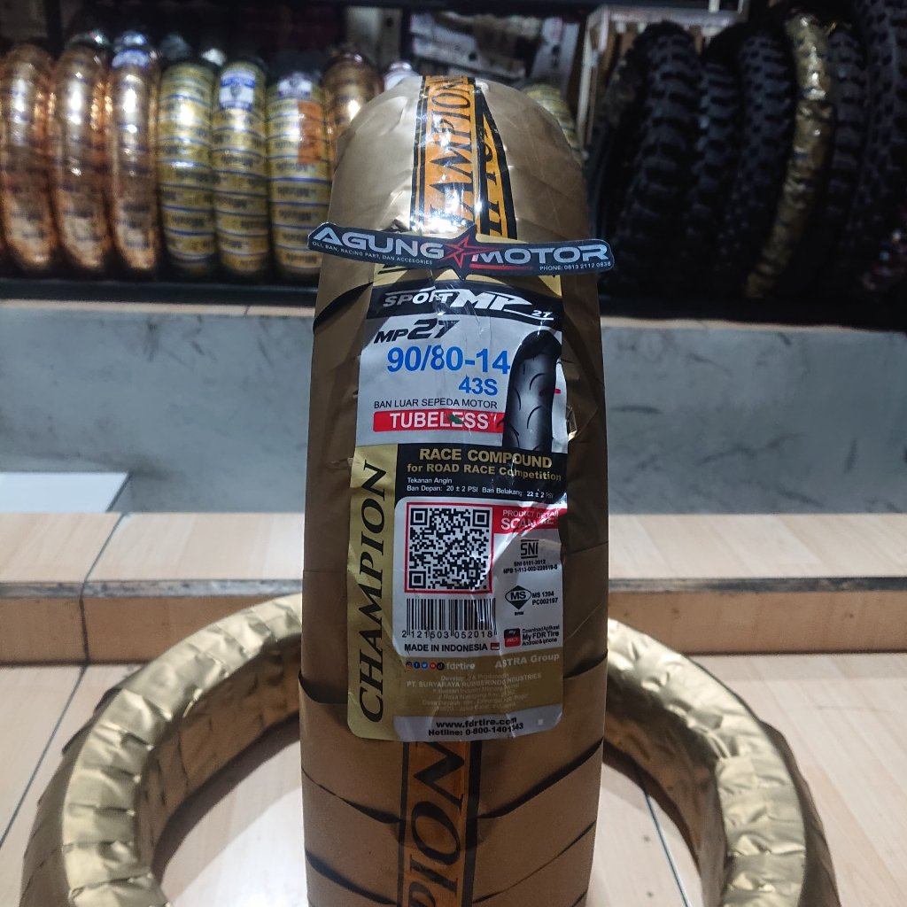 Jual Ban BAN FDR MP 27 90/80-14 - Soft Compound For Matic - Balap ...