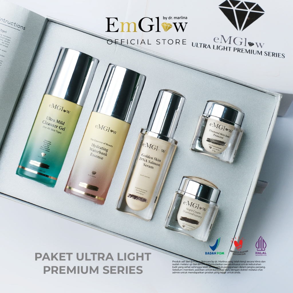 Jual EmGlow - ULTRA LIGHT SERIES | Paket Premium Perawatan Skin Barrier ...