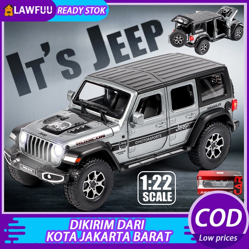 Jual Diecast Mobil 1:22 Ukuran Besar Vehicle Models Sahara 4 Pintu Jeep ...