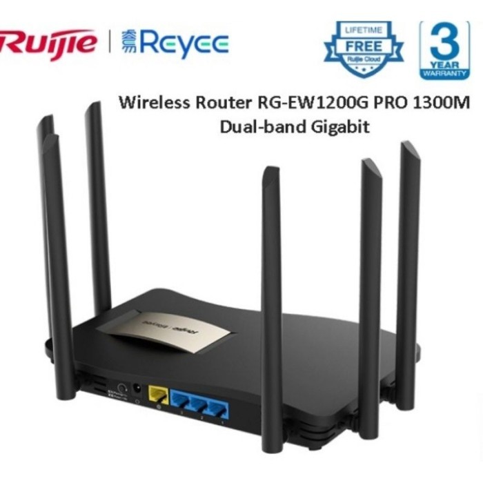 Jual Ruijie RG-EW1200G PRO 1300M Dual Band Gigabit Router Wireless ...