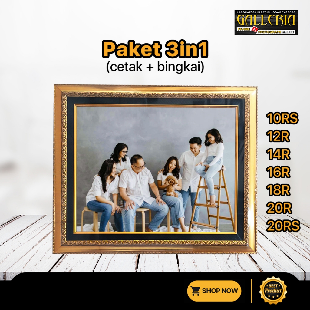 Jual (PAKET BINGKAI & FOTO) Ukir 1614 10RS, 12R, 14R, 16R, 18R, 20R ...