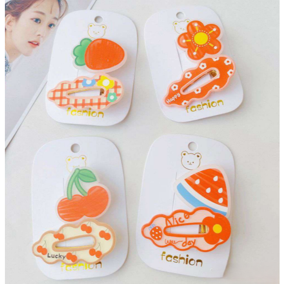 Jual Jepitan Rambut Korea Motif Lucu / Jepit Poni Anak Lucu Korea ...