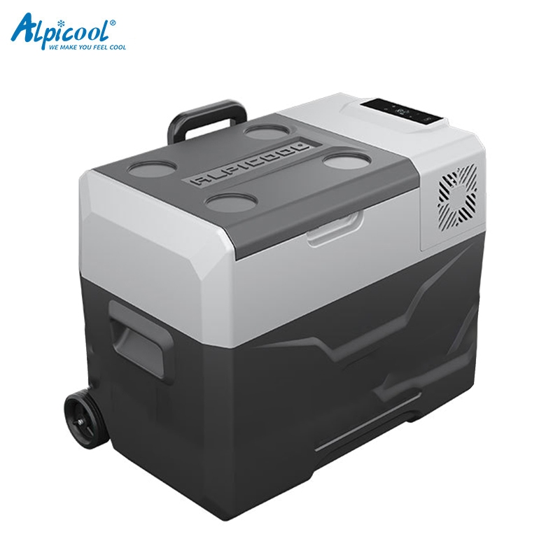Jual Kulkas Portable Mini Fridge Freezer 45W 220V 40L CX Gray Alpicool ...