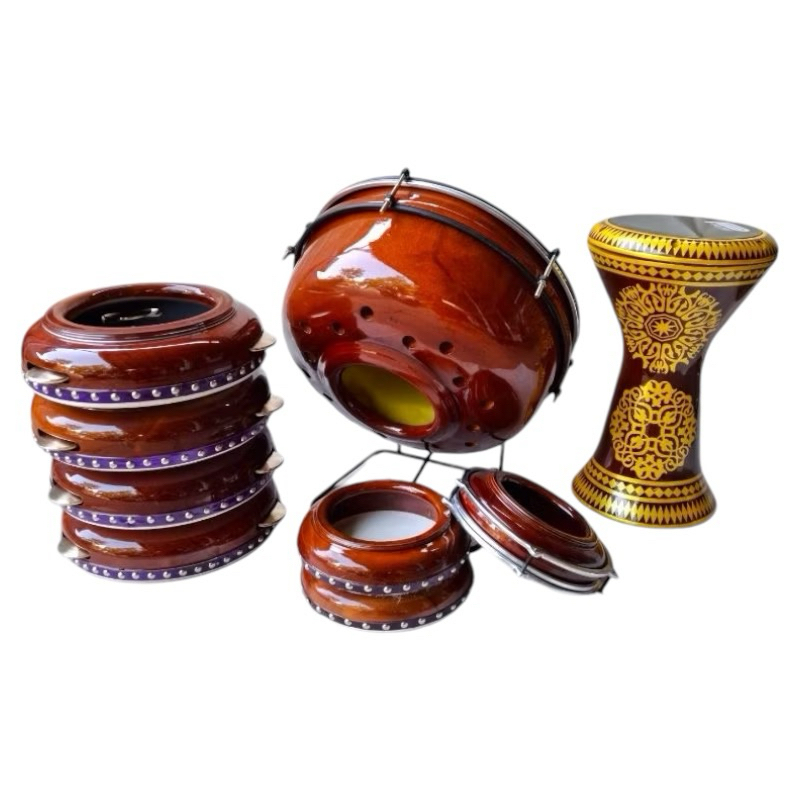 Jual Alat Musik Rebana Hadrah Azzahir Satu Set Lengkap Natural Jepara ...