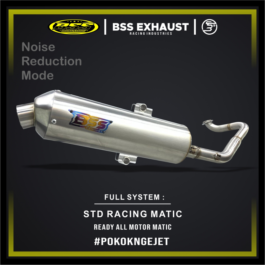 Jual MATIC STANDAR RACING NEW PROFILE BSS EXHAUST | Shopee Indonesia