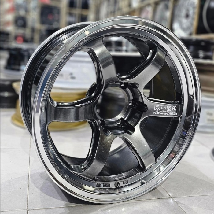 Jual Velg racing 18 ADVAN RG D2 BLACK CROME R18 Fortuner pajero ford ...