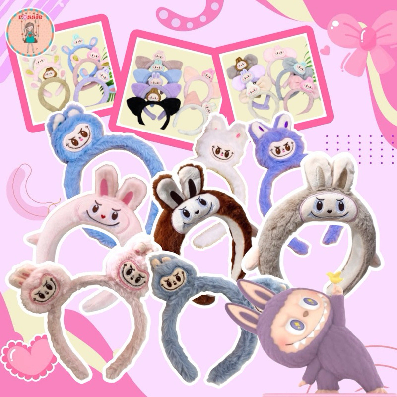 Jual Bando 3D Labubu Headband Bandana Labubu 3D/Bando Labubu Monster ...