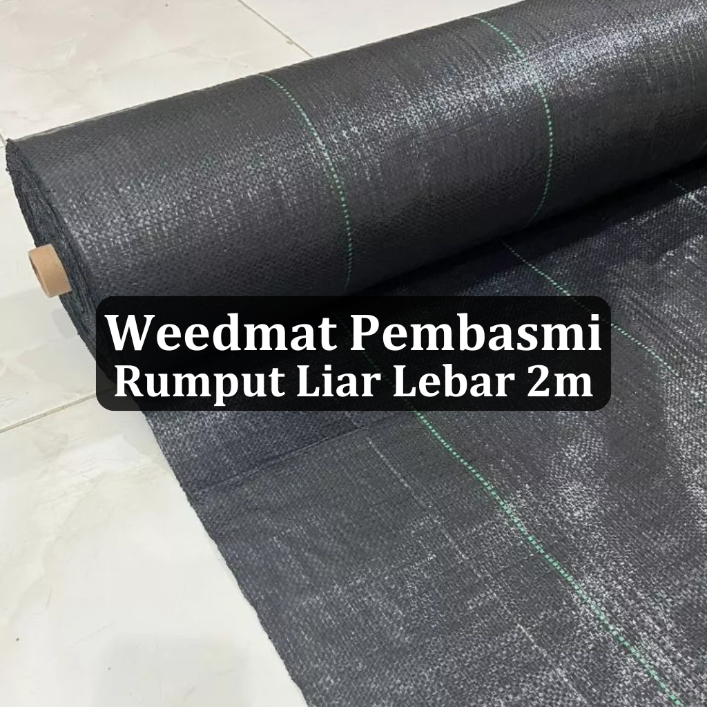 Jual Weedmat Lebar 2 meter Pembasmi Rumput Liar Multifungsi Mulsa ...