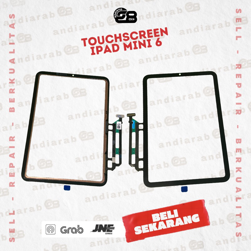 Jual touchscreen touch screen ipad mini 4 5 6 ts tc layar sentuh panel ...