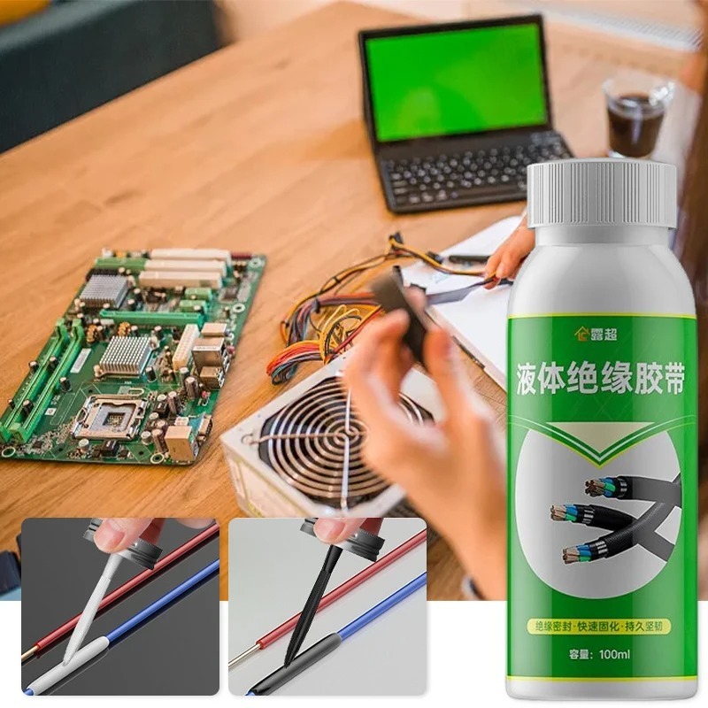 Jual Lem Kabel Listrik 100ml Liquid Electrical Tape Insulation Paste ...