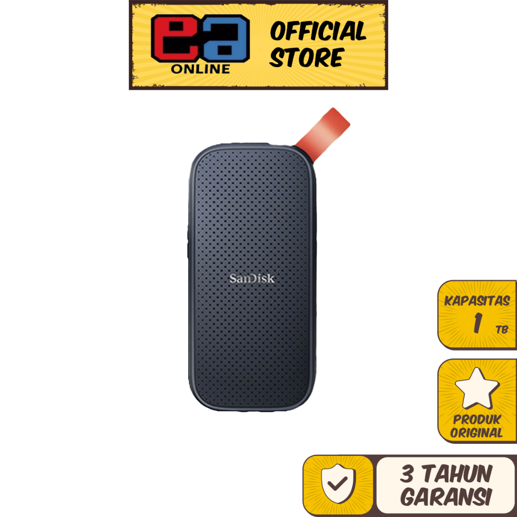 Jual SanDisk Portable SSD E30 - 1TB up to 800MBps USB 3.2 free pouch | Shopee Indonesia